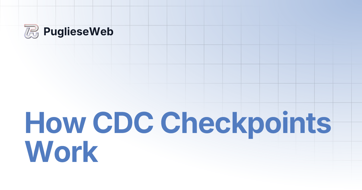 How CDC Checkpoints Work | PuglieseWeb
