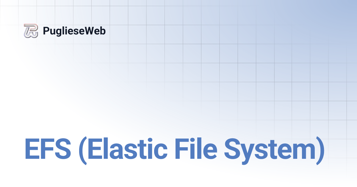 EFS (Elastic File System) | PuglieseWeb
