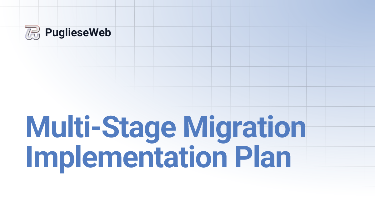 Multi-Stage Migration Implementation Plan | PuglieseWeb