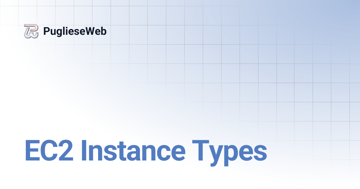 EC2 Instance Types | PuglieseWeb